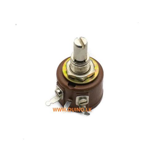 K Ohm W Single Turn Wirewound Potentiometer R W Duinolk The Biggest Arduino Online Store