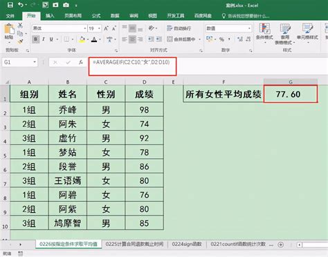 Excel中如何根据指定条件求平均值 天天办公网