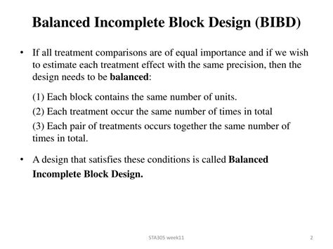 Ppt Incomplete Block Designs Powerpoint Presentation Free Download