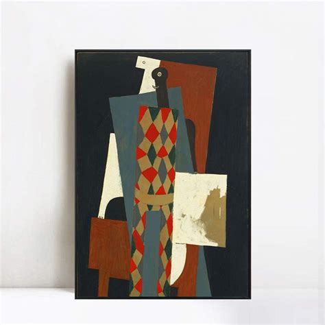 Vault W Artwork Harlequin 1915 By Pablo Picasso By Pablo Picasso