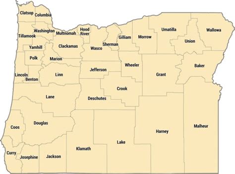 Map Of Baker City Oregon Us Maps