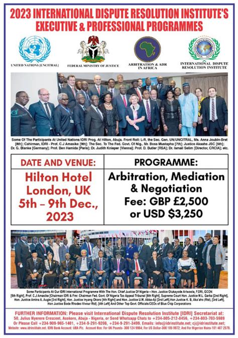 [Register Now] International Dispute Resolution Institute [IDRI ...