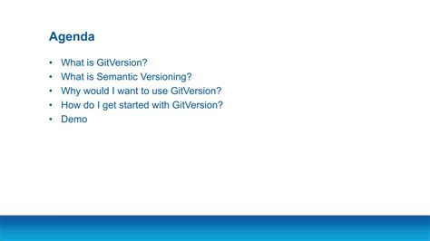 Semantic Versioning With Gitversion Pptx
