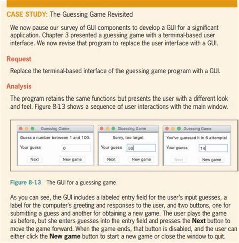 Solved CASE STUDY The Guessing Game Revisited We Now Pause Chegg