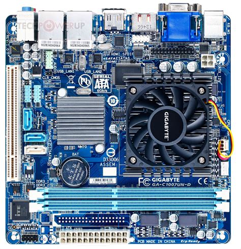 GIGABYTE Rolls Out C1007UN D Mini ITX Motherboard TechPowerUp