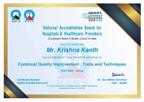 Krishna Kanth On Linkedin Qualityimprovement Healthcareexcellence Nabhworkshop