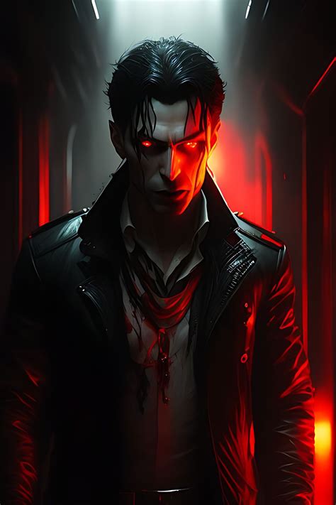 Vampire Biting Art