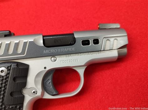 Kimber Micro 9 Rapide Black Ice 9mm 315 Barrel Stainlessblack Ts