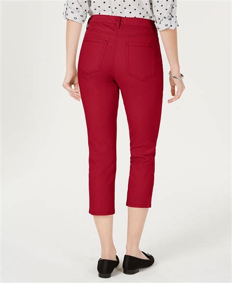Charter Club Petite Tummy Control Bristol Capri Jeans Created For Macy