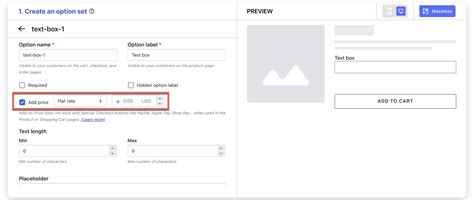 how to add extra charges for custom product options on shopify