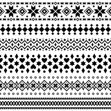Bohemian Pattern Black And White