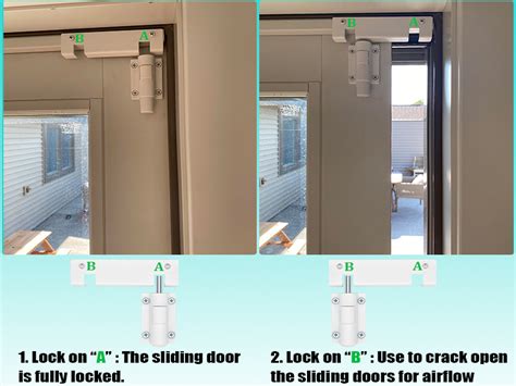 Tpard Patio Sliding Glass Door Security Lockbolt Rail
