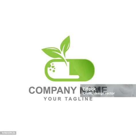 Kapsul Herbal Pil Daun Obat Suplemen Obat Logo Vektor Icon Download Ilustrasi Stok Unduh