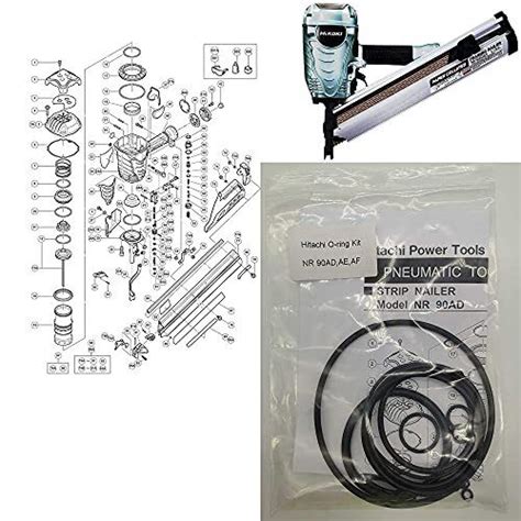 Nr90ad Nr90ae Nr90af O Ring Rebuild Kit For Hitachi 3 12 Framing