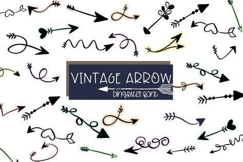 Vintage Arrow Font