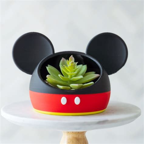 Mickey Mouse Planter Etsy