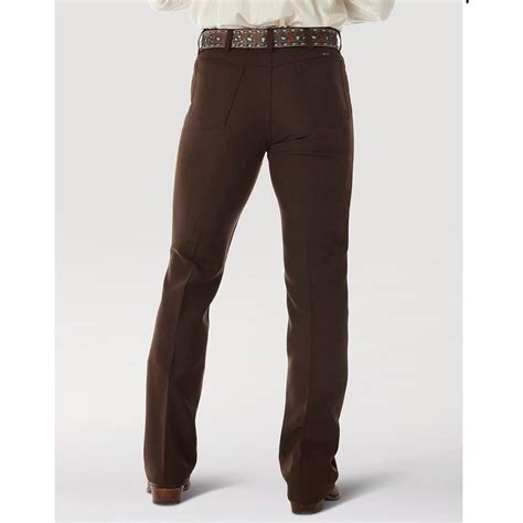 Wrangler Mens Wrancher Dress Pants Chocolate Brown Weis Western Wear