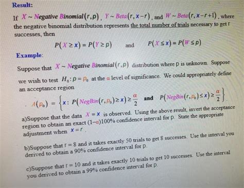 Result If X Negative Binomialrp Y Betarx R
