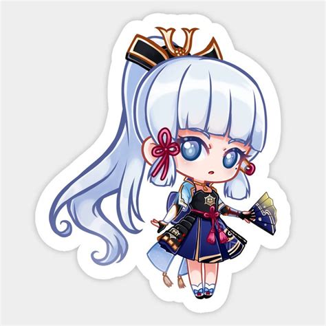 Ayaka Chibi By Simtinaandr Chibi Anime Stickers Stickers