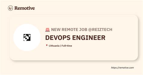[hiring] devops engineer reiztech