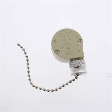 🏠 Leviton Nickel Pull Chain Rotary Appliance Switch 3 Sp 2 Circuit 1689