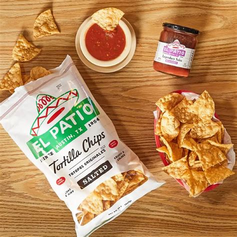 El Patio Salted Tortilla Chips Shop Chips At H E B