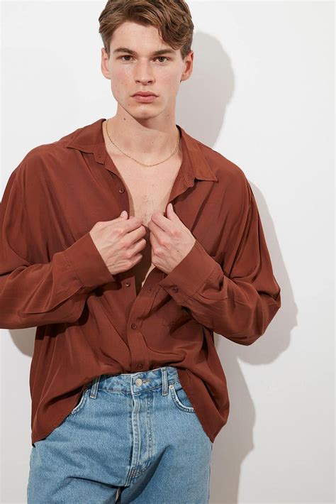 Male Brown Oversize Shirt Beyyoglu