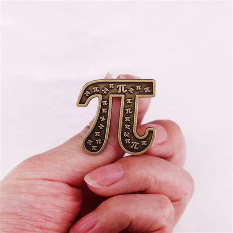 π Pi Ratio Of Circumference To Diameter Enamel Pin Distinct Pins