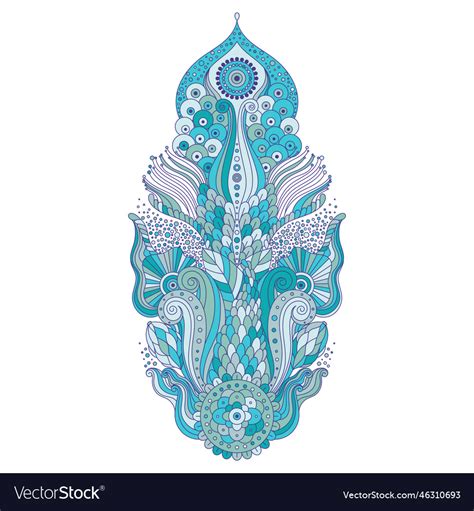 Decorative Element Boho Asian Royalty Free Vector Image