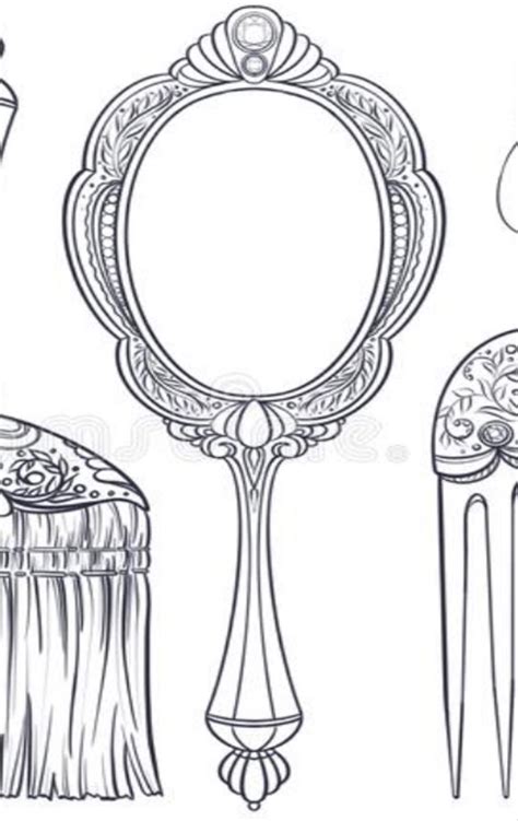 Hand Held Mirror Drawing