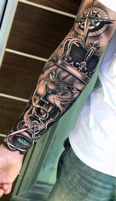 Bocetos De Tatuajes De Media Manga Para Hombres Brazo Temporal De