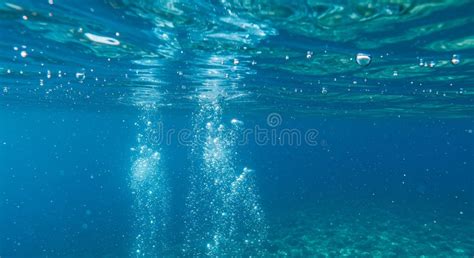 Underwater Bubbles Rising Stunning Underwater Shot Of Air Bubbles Rising To The Surface Creating