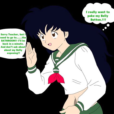 Kagomes Excuse Belly Button By Jokingbrianx On Deviantart