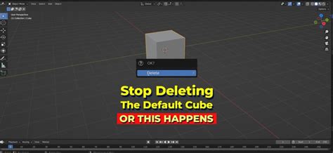 Stop Deleting The Default Cube Or This Happens Blendernation