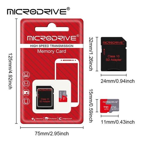 Class 10 U3 Memory Card With Sd Adapter For Smartphone Camera