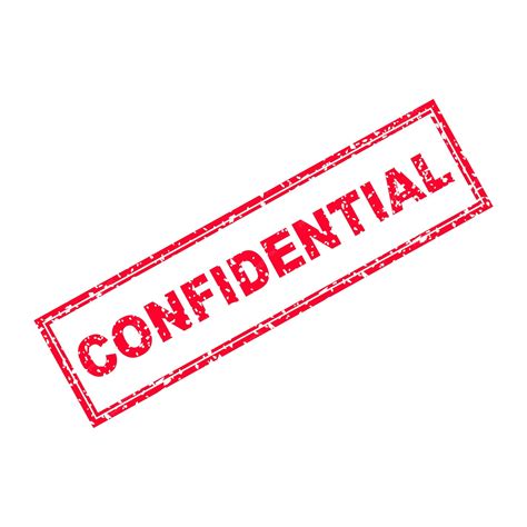 Confidential Stamp