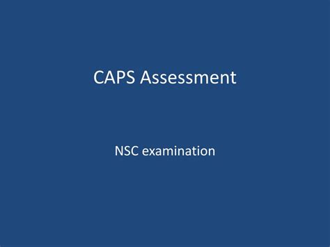 What Is A Caps Assessment At Dorathy Quinones Blog