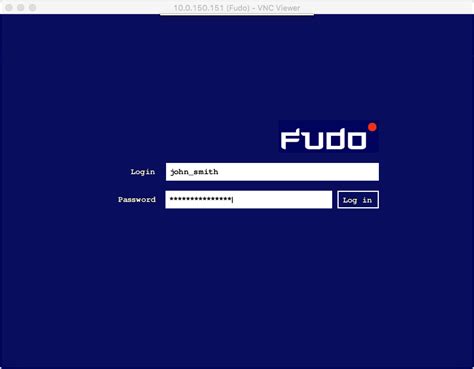 Vnc Viewer — Fudo Pam 311 System Documentation