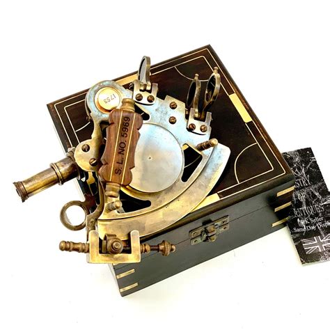 Antique Maritime Nautical Compass Sextant Vintage Marine Etsy