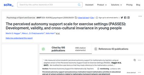 The Perceived Autonomy Support Scale For Exercise Settings Passes