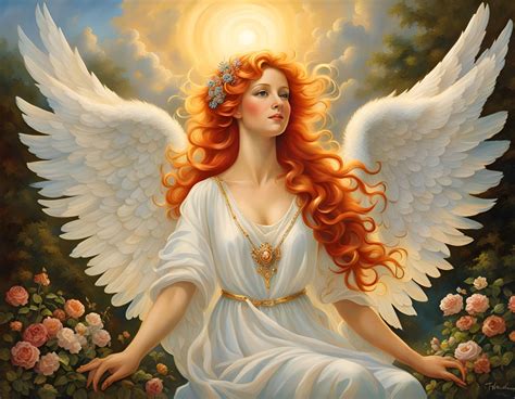 Angelic Gossamer Wings Flickering Light Heavenly Light Smiling Red