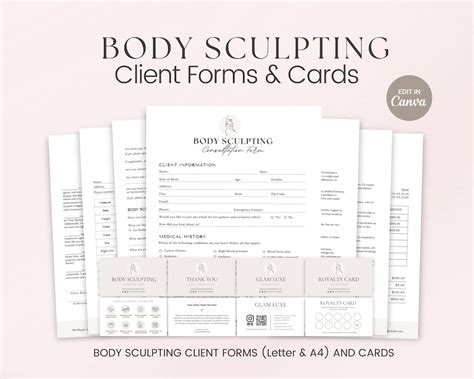 Body Sculpting Forms Body Shaping Forms Med Spa Intake Form Body