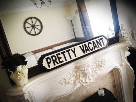 Sex Pistols Inspired Pretty Vacant Vintage Street Sign Home Décor Wall