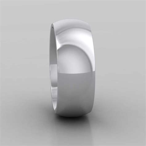 925 Sterling Silver 8mm Court Shape Comfort Fit Super Heavy Weight W