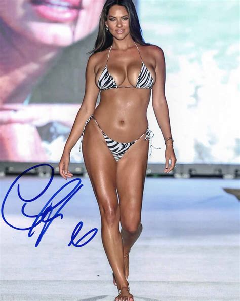 Sports Illustrated Swimsuit Model Christen Harper Signed 8x10 Photo Coa