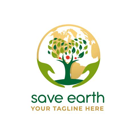 Save Earth Logo Design Template 19659175 Vector Art At Vecteezy