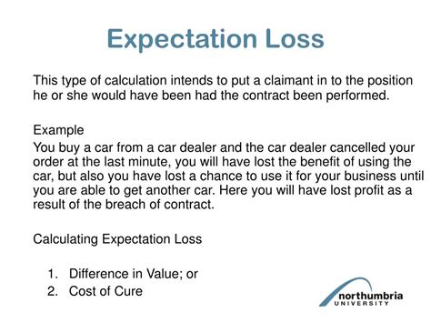 What Is Expectation Loss At Jonathan Stiefel Blog