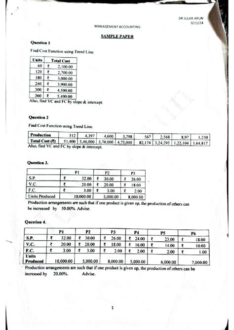 Ma Practicle Sir Ebdhdb Dr Julka Arun Management Accounting Sample