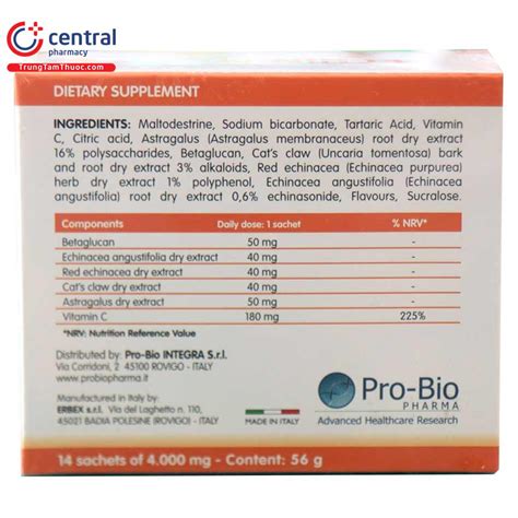 Echin Defence Gói Hỗ Trợ Tăng Cường Hệ Miễn Dịch Tăng Sức đề Kháng