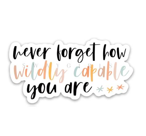 Sticker Quotes Inspirational Decals Waterproof Stickers Etsy Artofit